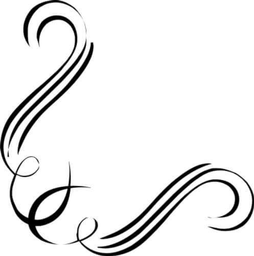 Download Elegant Black Scroll Border Design Borders & Corners Online ...