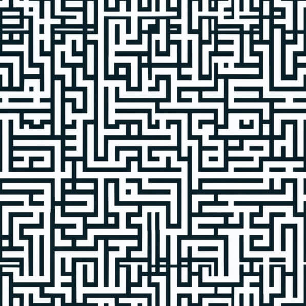 Descarga Diseño de Laberinto Abstracto con Líneas Negras sobre Fondo ...