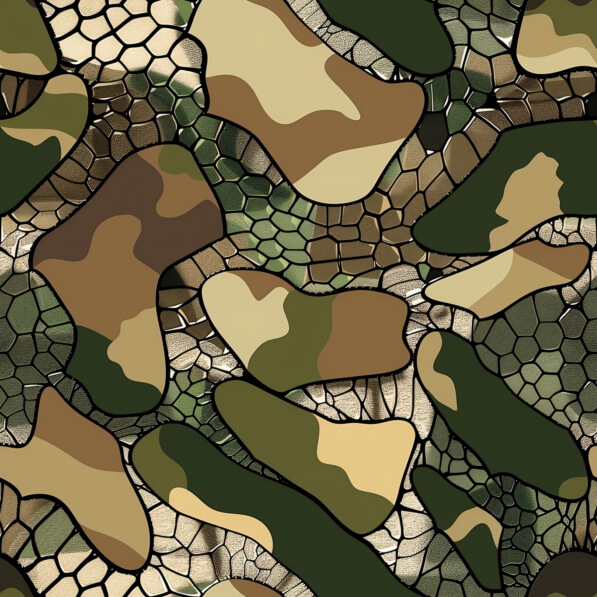 Download Intricate Camouflage Pattern in Shades of Green and Brown ...