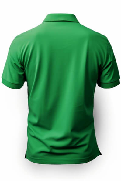 Download Bright Green Polo Shirt from the Back Mockups Online ...