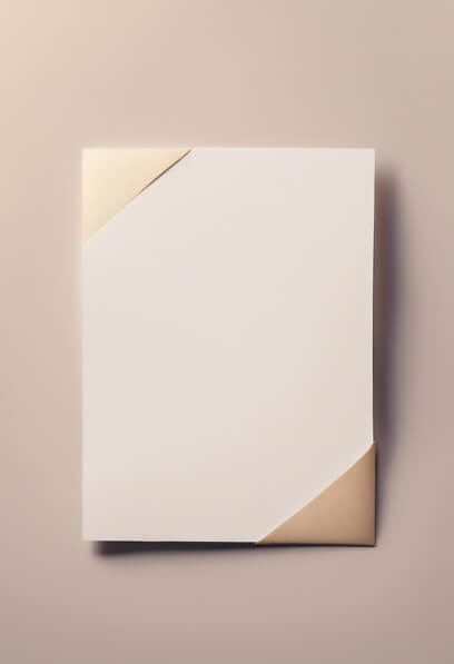 Download Elegant Blank Paper with Gold Corners Mockups Online ...