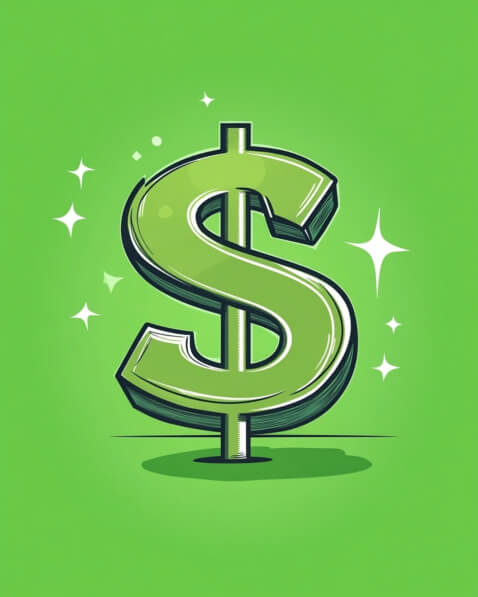 Baixe Símbolo de Dólar Verde Estilizado Backgrounds - Creative Fabrica