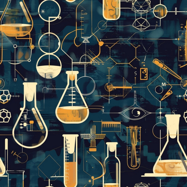 Download Colorful Scientific Illustration with Laboratory Glassware and ...
