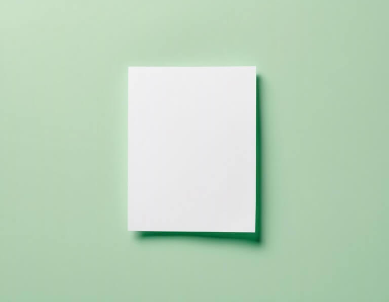 Download Blank Paper on Mint Green Background Mockups Online - Creative ...