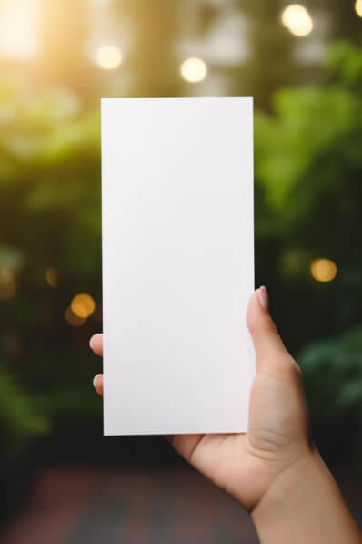 Download Blank White Sheet of Paper Held by Hand Mockups Online ...