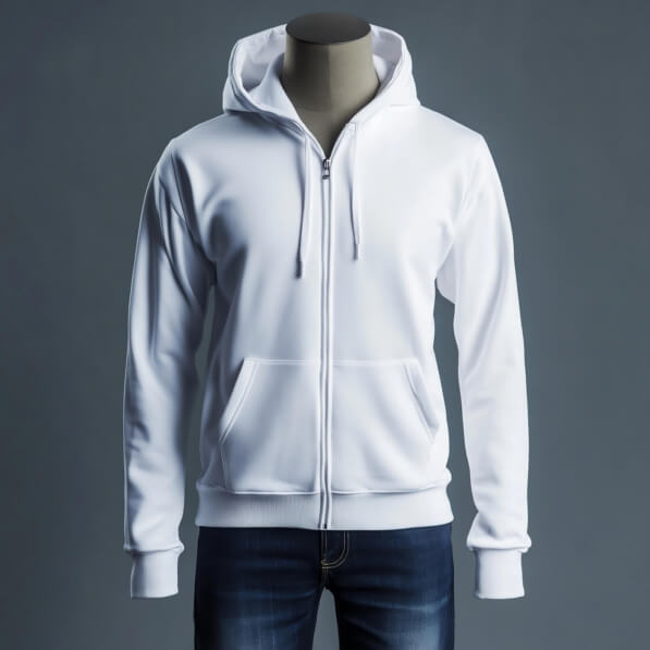 Download White Zip-Up Hoodie on Mannequin Mockups Online - Creative Fabrica
