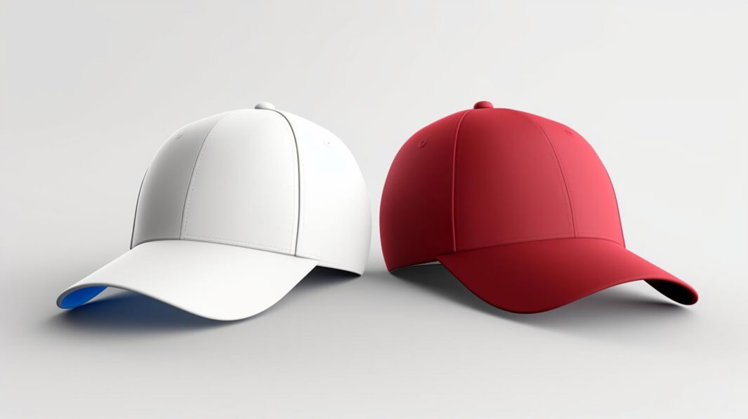 Download Two Baseball Caps on a Gray Background Mockups Online ...