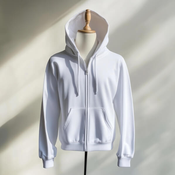 Download White Zip-Up Hoodie on Mannequin Mockups Online - Creative Fabrica