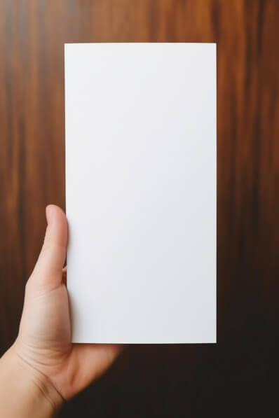 Download Blank White Paper in Hand Mockups Online - Creative Fabrica