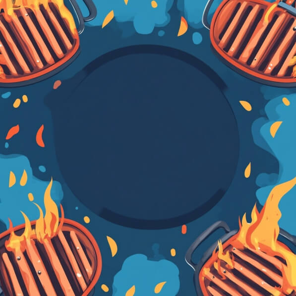 Download Circular BBQ Grill Illustration Backgrounds Online - Creative ...