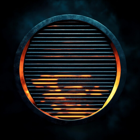 Download Abstract Metallic Grill with Warm Glow Backgrounds Online ...