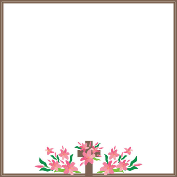 Baixe Design Elegante de Cruz Floral Frames - Creative Fabrica