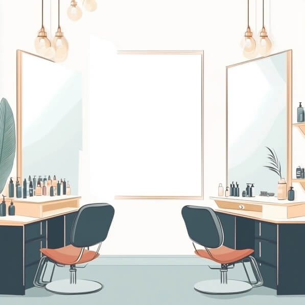 Download Stylish Hair Salon Interior Backgrounds Online - Creative Fabrica