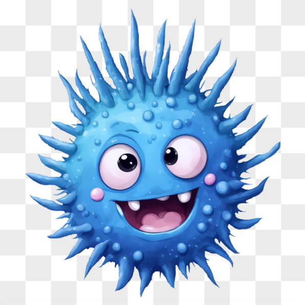 Download Playful Cartoon Blue Monster Cartoons Online - Creative Fabrica
