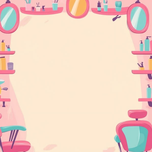 Download Colorful Hair Salon Interior Backgrounds Online - Creative Fabrica