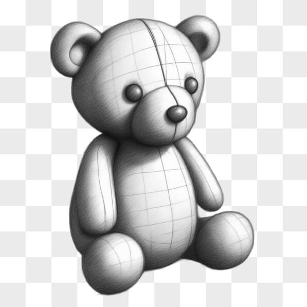 Download Stylized Teddy Bear in a 3D Sketch Style Sketches Online ...