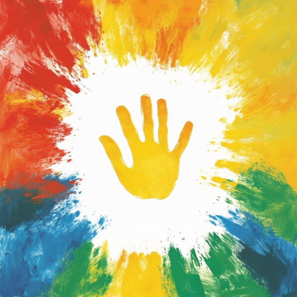 Download Colorful Handprint Art Backgrounds Online - Creative Fabrica
