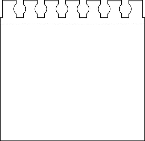 Descarga Papel Decorativo Minimalista con Borde Perforado Marcos En ...