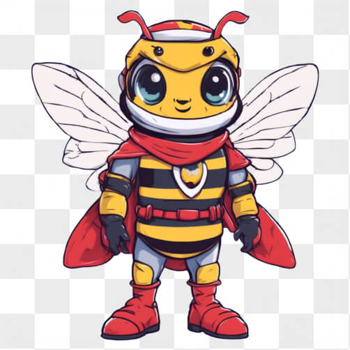 Download Cartoon Bee Superhero with Sunglasses Cartoons Online ...