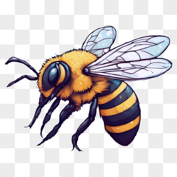 Download Cartoon Bee Illustration Cartoons Online - Creative Fabrica