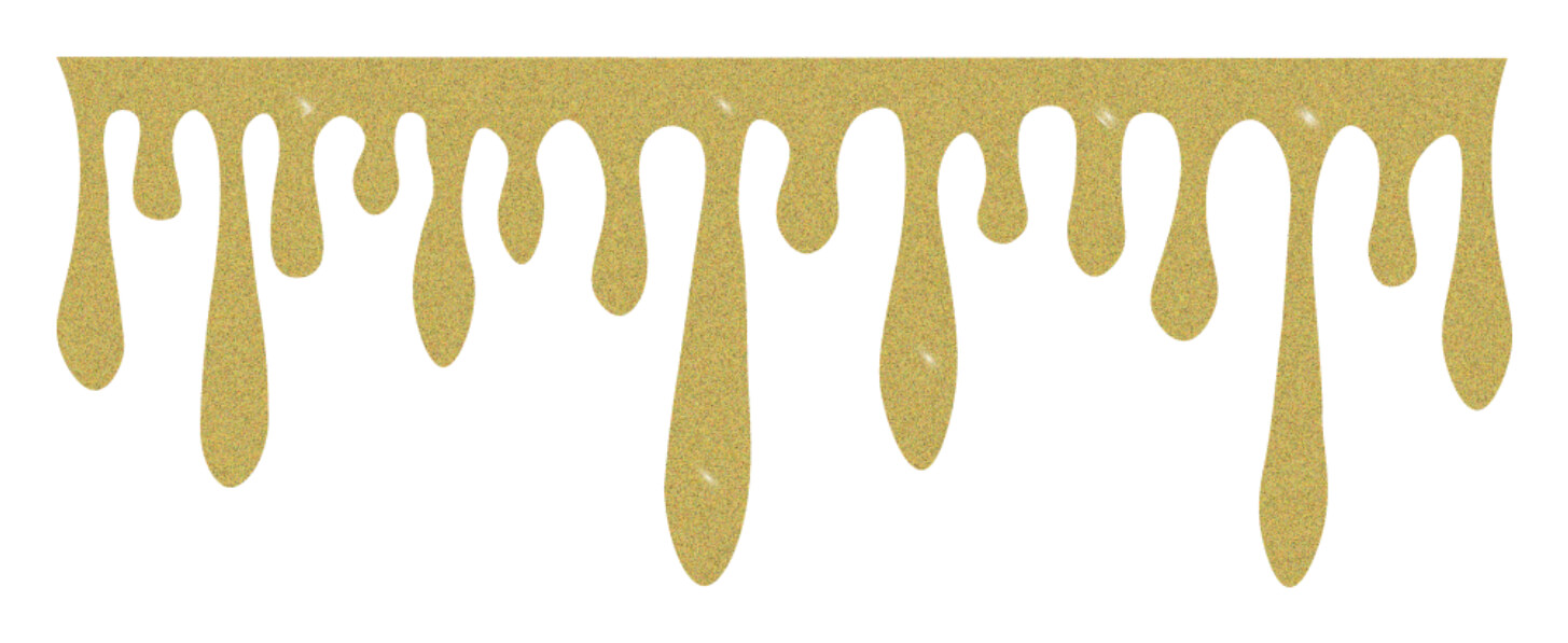 Download Gold Glitter Drip Design Borders & Corners Online - Creative ...