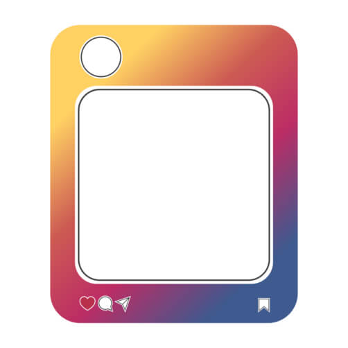 Download Blank Social Media Post Template Frames Online - Creative Fabrica