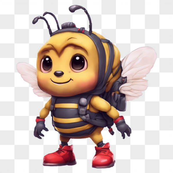 Download Schattig Cartoon Bij Personage Cartoons online op Creative Fabrica