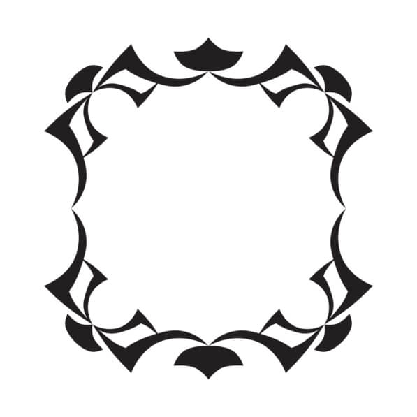 Download Intricate Black Decorative Frame Frames Online - Creative Fabrica