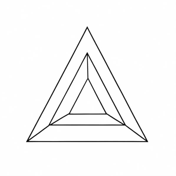 Baixe Design Geométrico com Triângulos Aninhados Colorir páginas ...