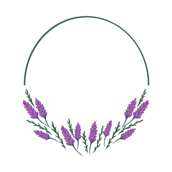 Download Lavender Floral Frame Frames Online - Creative Fabrica