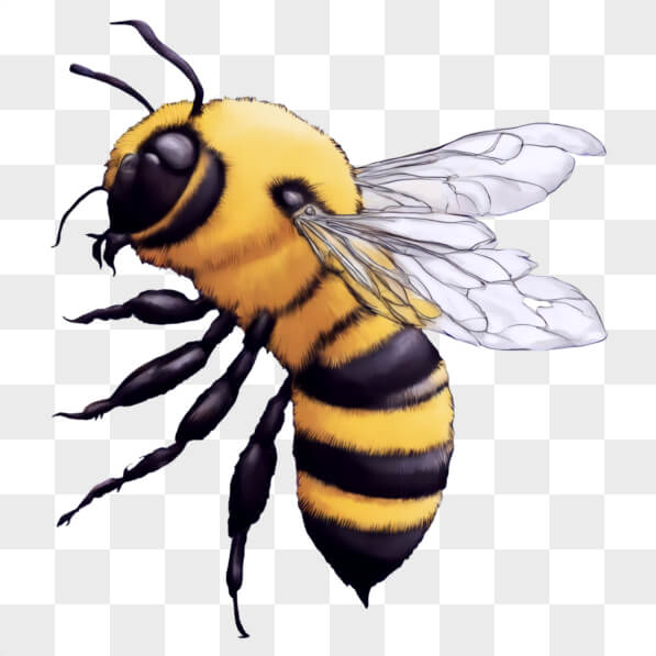 Download Detailed Illustration of a Bee Cartoons Online - Creative Fabrica