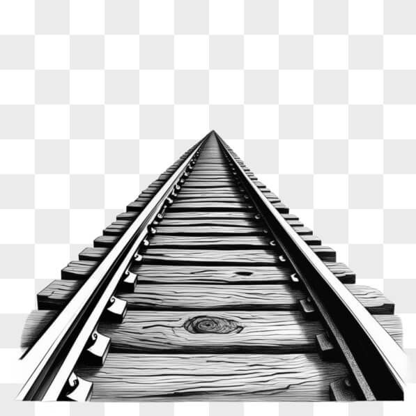 Download Perspective View of Railway Track Sketches Online - Creative ...