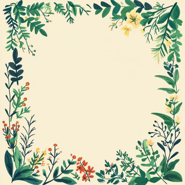 Download Floral Border Illustration Backgrounds Online - Creative Fabrica