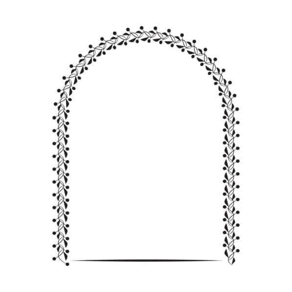 Download Decorative Arch Design with Vine Patterns Frames Online ...
