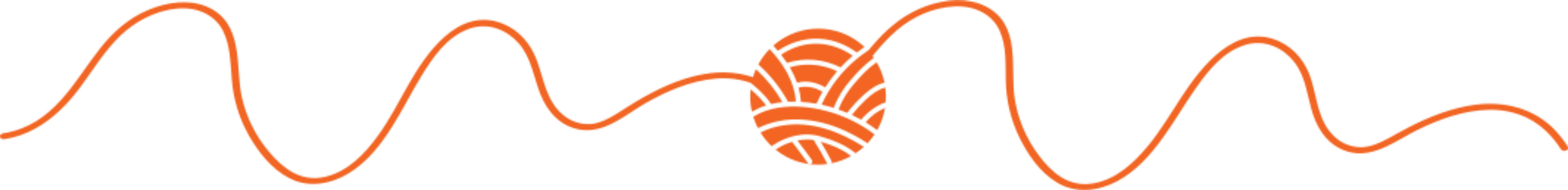 Download Stylized Yarn Ball with Flowing Lines Borders & Corners Online ...