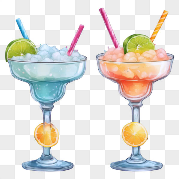 Download Colorful Frozen Cocktails Cartoons Online - Creative Fabrica