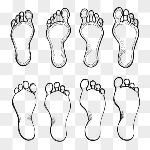 Download Illustrations of Feet Sketches Online - Creative Fabrica