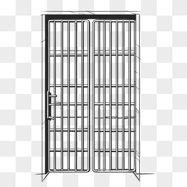 Download Barred Security Gates Sketches Online - Creative Fabrica
