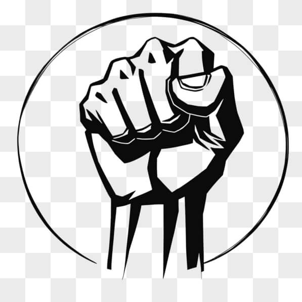 Download Raised Fist Symbolizing Strength and Solidarity Sketches ...