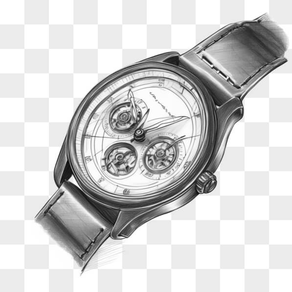 Download Luxury Watch Sketch Sketches Online - Creative Fabrica