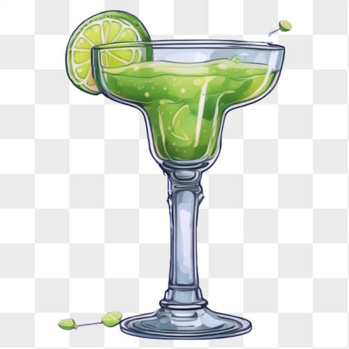 Download Refreshing Green Margarita Cocktail Cartoons Online - Creative ...