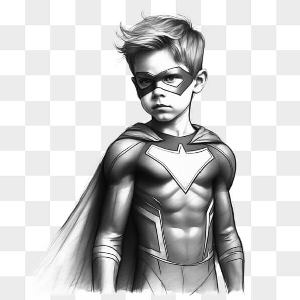 Download Young Superhero Boy Sketches Online - Creative Fabrica