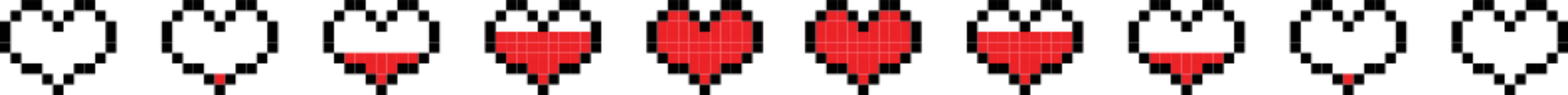 Download Pixel Art Hearts Borders & Corners Online - Creative Fabrica