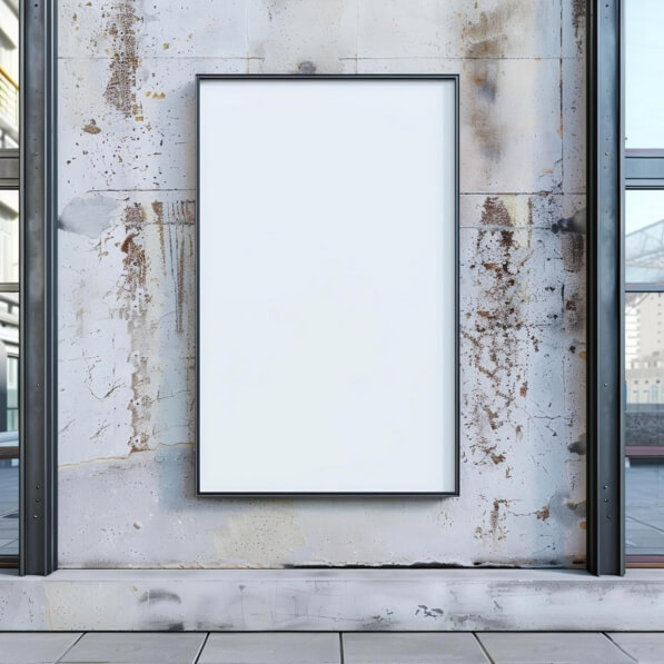 Download Blank poster frame on textured wall Mockups Online - Creative ...