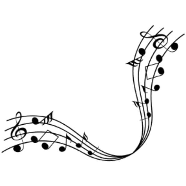Download Flowing Musical Notes Design Borders & Corners Online ...
