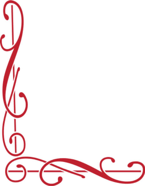 Download Decorative Red Flourish Design Borders & Corners Online ...