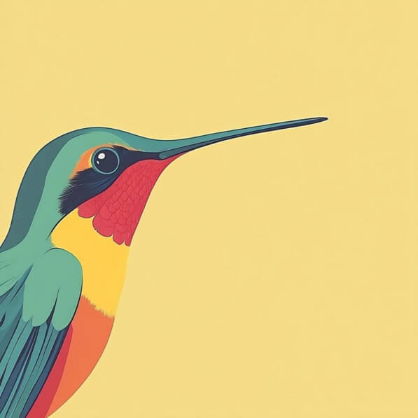 Descarga Ilustración estilizada de colibrí Fondos En Línea - Creative ...