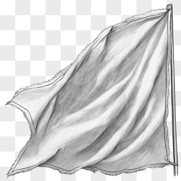 Download Sketch of a Waving Flag Sketches Online - Creative Fabrica