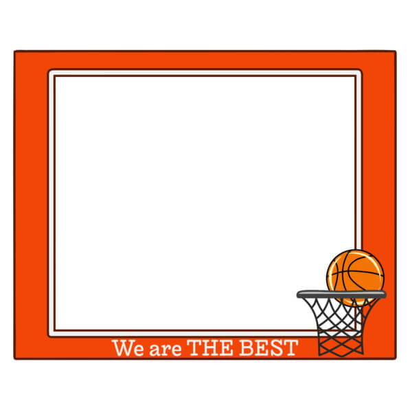 Download Basketball Team Celebration Frame Frames Online - Creative Fabrica