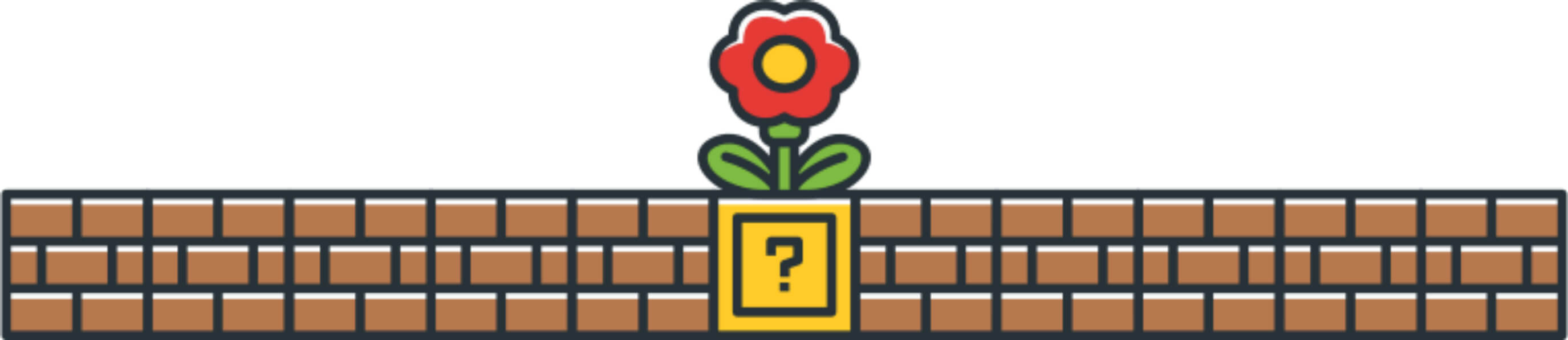 Download Classic Video Game Block with Flower Borders & Corners Online ...
